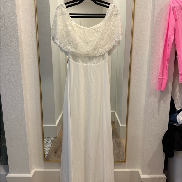 Baltic Born | Dresses | Baltic Born Classic White Satin Dress | Poshmark